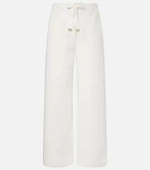 Max Mara Amedea Linen Wide-leg Pants