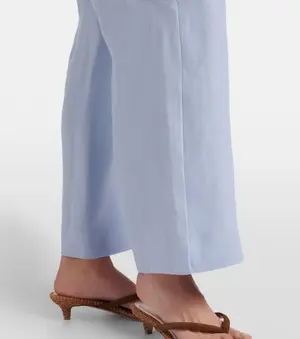 Max Mara Linen Wide-leg Trousers