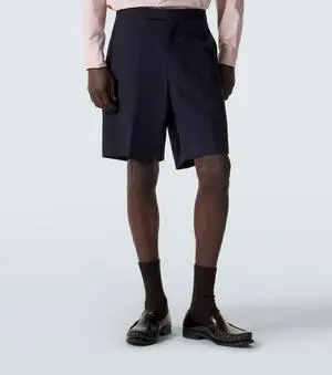Prada Wool And Mohair Bermuda Shorts