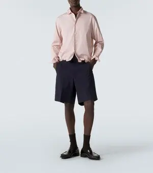 Prada Wool And Mohair Bermuda Shorts