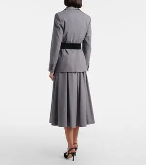 Max Mara Virgin Wool Midi Skirt