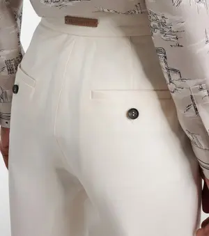 Max Mara Dentice Cotton-blend Wide-leg Trousers