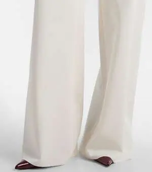 Max Mara Dentice Cotton-blend Wide-leg Trousers
