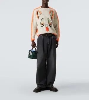 Loewe Pleated Barrel-leg Jeans