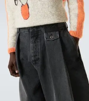 Loewe Pleated Barrel-leg Jeans