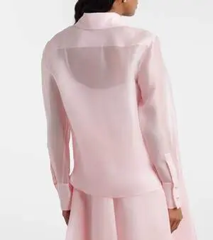 Max Mara Embellished Silk Shirt