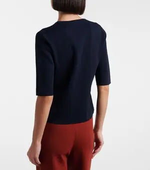 Max Mara Jersey Top - Blue