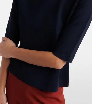 Max Mara Jersey Top - Blue