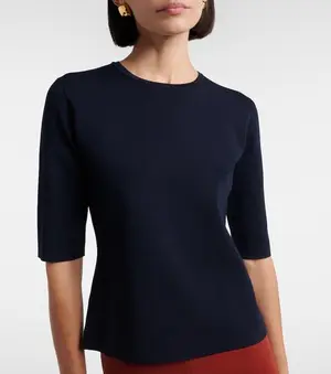 Max Mara Jersey Top - Blue
