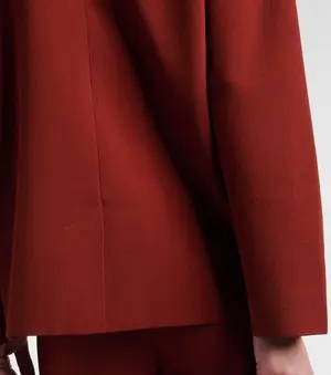 Max Mara Calte Double-breasted Crepe Blazer - Brown