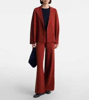 Max Mara Calte Double-breasted Crepe Blazer - Brown