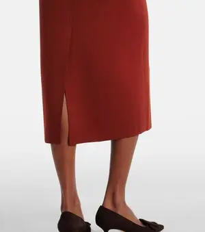 Max Mara Sleeveless Midi Jersey Dress - Red