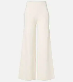 Max Mara Jersey Wide-leg Trousers - White