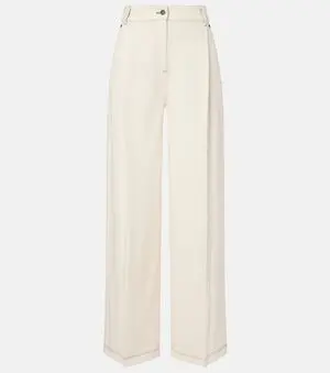 Max Mara Pleated Wide-leg Jeans