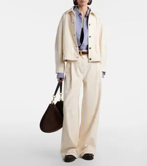 Max Mara Pleated Wide-leg Jeans
