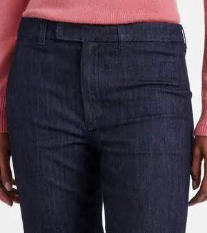 Max Mara Diana Cotton-blend Slim Pants