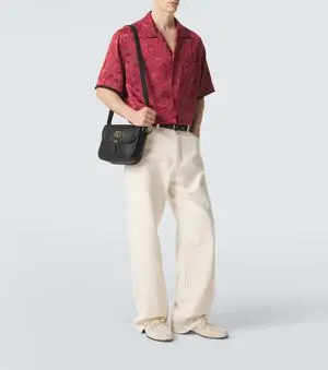 Valentino Garavani Vgold Wide-leg Jeans - White