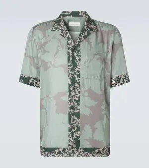 Dries Van Noten Printed Bowling Shirt - Green
