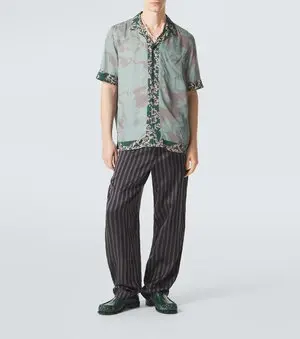 Dries Van Noten Printed Bowling Shirt