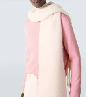 ALLUDE Virgin Wool Crewneck Sweater - Pink