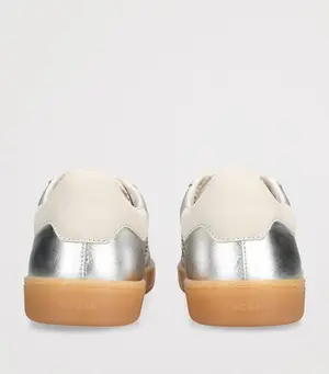 Hogan Leather Metallic Sneakers
