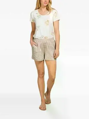 PIP STUDIO Striped Cotton Shorts - Neutrals