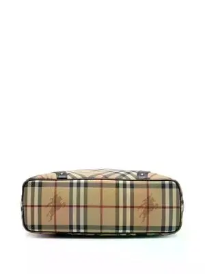 Burberry Haymarket Check Coated Canvas Tote Bag
