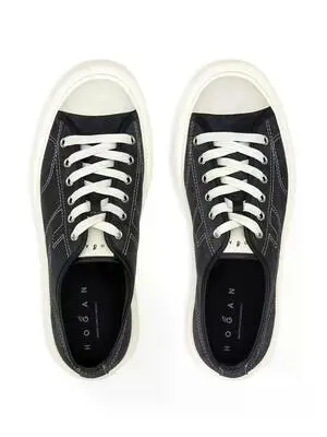 Hogan Rebel Sneakers With Logo Detail - Blue