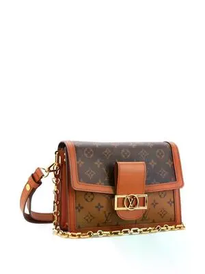 LOUIS VUITTON Dauphine Reverse Monogram Canvas Mm Shoulder Bag
