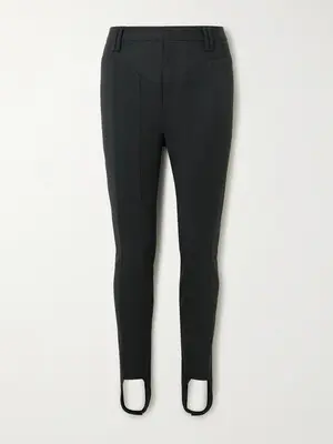 JEAN PAUL GAULTIER Wool-blend Twill Leggings - Gray