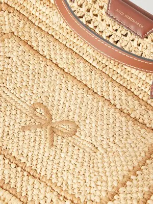 ANYA HINDMARCH Raffia Tote With Bow Detail