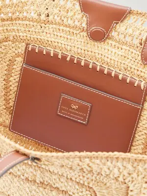 ANYA HINDMARCH Raffia Tote With Bow Detail