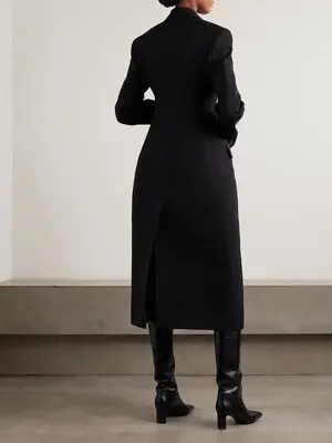 Stella McCartney Double-breasted Embroidered Wool-twill Coat