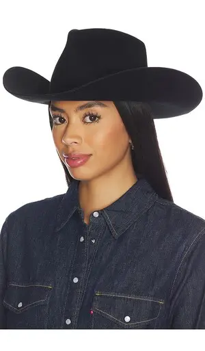 Gigi Pip Charlie Cowboy Hat - Black