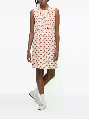 Marc Jacobs Lips Pleated Midi Dress