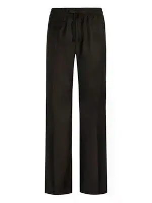 Dolce & Gabbana Drawstring Waist Trousers - Black