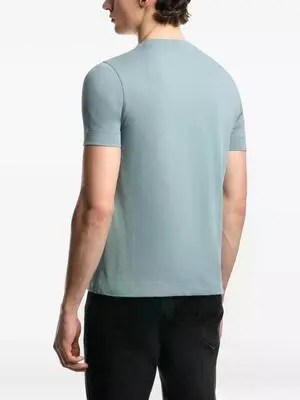 Emporio Armani Eagle-embroidery Crew-neck T-shirt