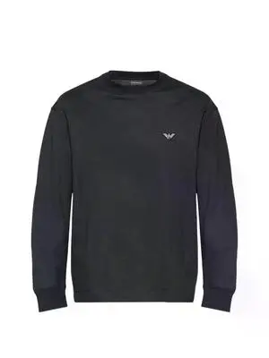 Emporio Armani Long-sleeves T-shirt - Black
