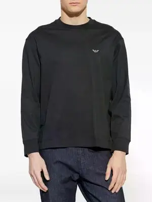 Emporio Armani Long-sleeves T-shirt - Black