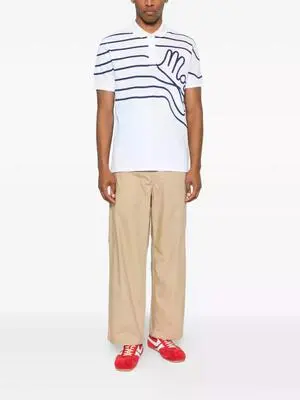 Moschino Belt Loop Cotton Trousers