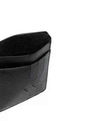 VALEXTRA Logo-print Leather Cardholder