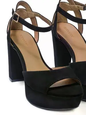 Bernardo Valeria Platform Heeled Sandals - Black