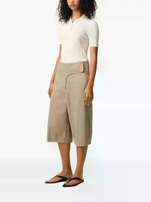 AMI Paris Cotton Belted Bermuda Shorts
