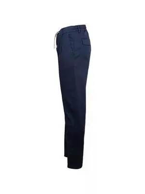Eleventy Drawstring Trousers - Blue