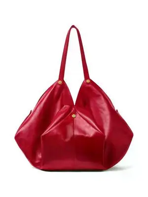 Versace Large Protea Nappa Shoulder Bag - Red