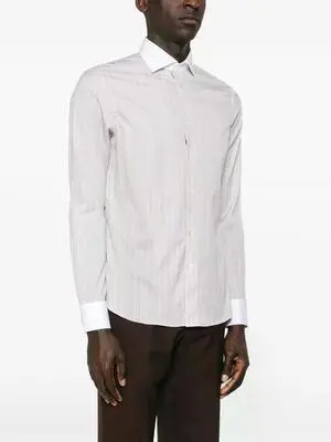 Canali Striped Shirt - Neutrals