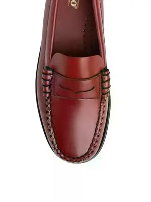 SEBAGO Stitched Penny Loafers - Red