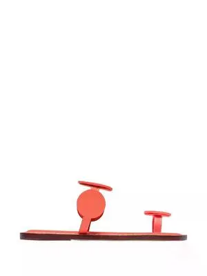 Bernardo New Moon Circle-detail Sandals - Orange