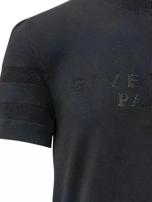 Givenchy Short-sleeved Textured Panel Sweater