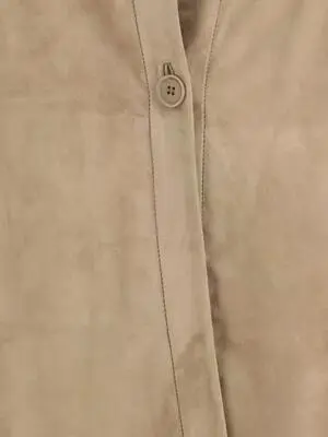 SALVATORE SANTORO Sand Suede Paneled Jacket
